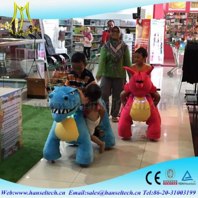 中国 Hansel kids playground coin operated electric stuffed zippy pets 販売のため