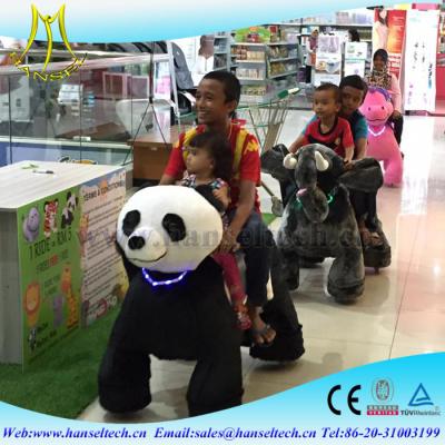 中国 Hansel kids entertainment coin operated electric rideable animal for mall 販売のため