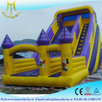 China Hansel top selling china outdoor use inflatable bouncer slide soft play equipment for sale