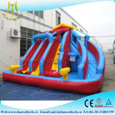 中国 Hansel hot selling children entertainment soft play area with inflatable water slide 販売のため