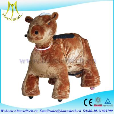 中国 Hansel the latest designed battery  coin operated  musement park game equipment park attraction happy rides on animal 販売のため