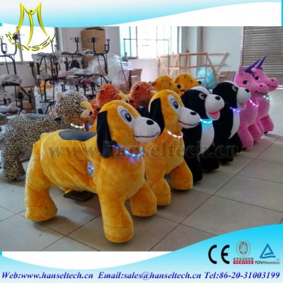 中国 Hansel popular battery kids park games products	family entertainment center equipment walkin electrical animal toy car 販売のため