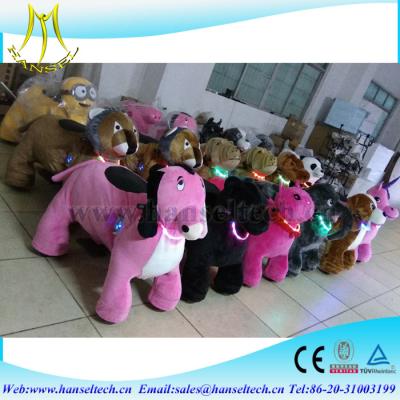 中国 Hansel hot selling battery coin electric swings kiddy ride amusement party moving outdoor electrical animal toy car 販売のため