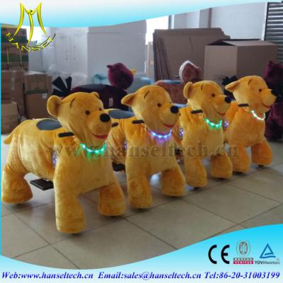 中国 Hansel the latest designed battery  coin operated  musement park game equipment park ride on cow toy 販売のため