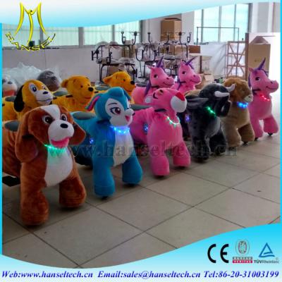 中国 Hansel good production line battery operated electronic baby swing kidde ride amusement park movng plush motorized 販売のため