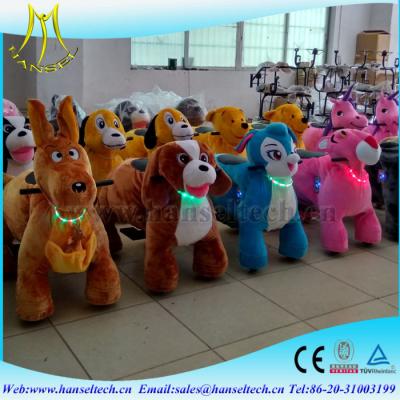 中国 Hansel  battery coin operation equipment for children entertainment centers animal scooter ride	zippy pets for sale 販売のため