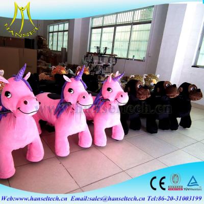 中国 Hansel high quality battery 4 wheels bikes coin op game amusment ride electronic baby swing motorized riding toys 販売のため