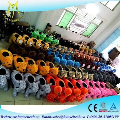 中国 Hanse  fiberglass car for kids riding animals 4 wheels bikes cow electric motorized scooter with battery and Mp3 販売のため