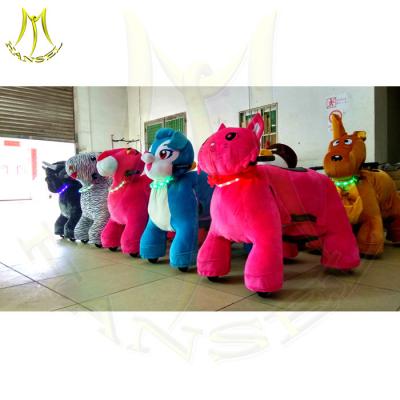China Hansel horse back riding machine ride on toy amusement park rides for rent outdoor park games animal scooters in mall for sale