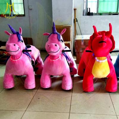 中国 Hansel battery coin operated machine parts kiddy rides for sale	amusement park outdoor playground dinosaur rides 販売のため