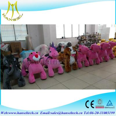 中国 Hansel batterycoin operation children machine game ride animal scooter rides for kids indoor ride on mall car for kids 販売のため