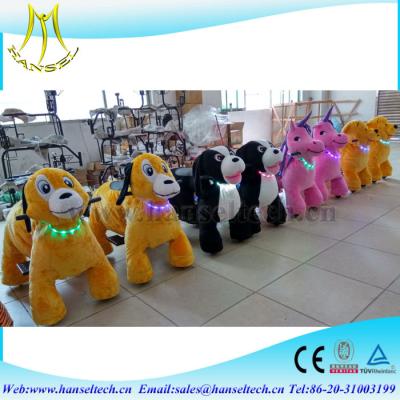 中国 Hansel coin operated kiddie rides for sale outdoor games for kids moving electric cars for kids animal joy ride 販売のため