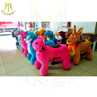 Hansel coin operated kiddie ride for sale game machine token kids amusement park moving motorized animals for sale