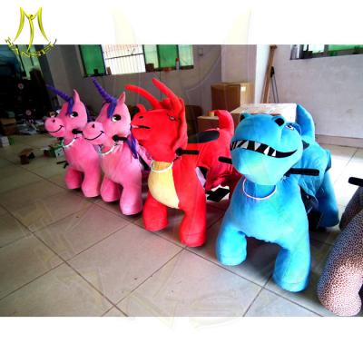 China Hansel indoor amusement park rides children game equipment coin operators game machine plush animal electric scooters for sale