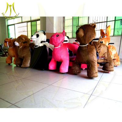 中国 Hansel battery coin operated  electric riding animal 4 wheels bikes children moving ride indoor amusement park equipment 販売のため