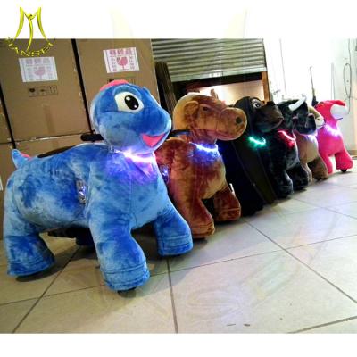 中国 Hansel battery coin operated indoor amusement park moving rides geme park game commercial electric ride on train 販売のため