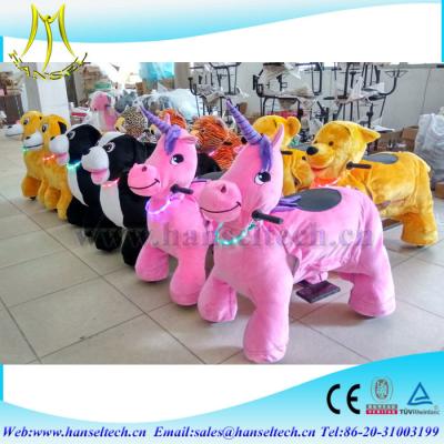 China Hansel kids indoor play equipment coin operated  fiberglass toy supermarket center for sales stuffed animals in mall for sale