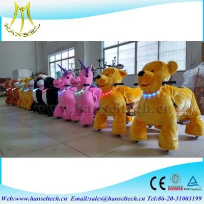 中国 Hansel kids indoor play equipment fiberglass toy amusement park games equipment	battery coin operated stuffed animals 販売のため