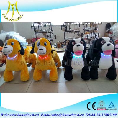 中国 Hansel amusment park games equipment moving kiddie animals toy ride seat supermarket center for sale stuffed ride on 販売のため