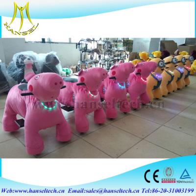 China Hansel  electric toy car rocking horse coin operated rocking machine kids play ground equipment	kids park games for sale