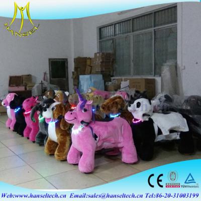China Hansel kids toy indoor playground electronic rocking horse electronic baby swing kidde ride electric rideable animal for sale