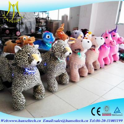 中国 Hansel motorized plush riding animals childrens motorized toy car children indoor amusement park game center for kid 販売のため
