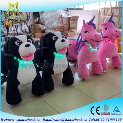 中国 Hansel playground equipment rocking kiddie rides car playground equipment rocking soft animal scooter rides cars 販売のため