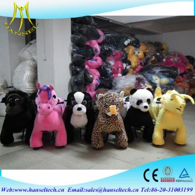 中国 Hansel electric riding animals 4 whees bikes baby horse rider places with rides for kids amusement family ride on car 販売のため