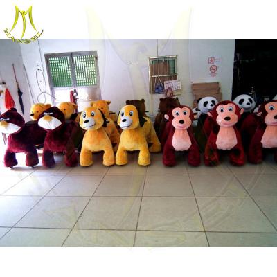 China Hansel coin operated electric kiddie ride lawn mowers ride on animals train kids ride on car amusement kid rides moving for sale