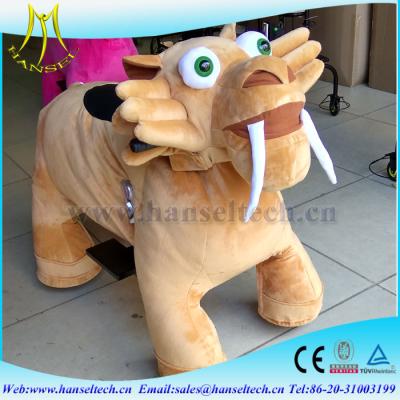 中国 Hansel animales montables ride on animal toy animal robot for sale kids amusement park electric elephant plush ride 販売のため