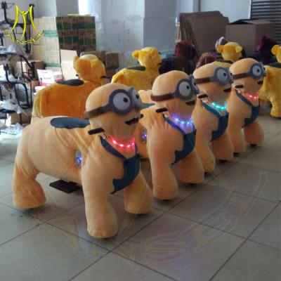 中国 Hansel plush toys stuffed animals on wheels happy ride toy animal electric ride hot in shopping mall coin operated ride 販売のため