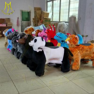 中国 Hansel animal electric ride for mall kids ride on unicorn toy electric elephant plush ride coin operated zippy motorized 販売のため