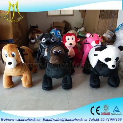 中国 Hansel battery operated zoo animal toys walking dinosaur ride electrical animal toy car used amusement rides for kids 販売のため