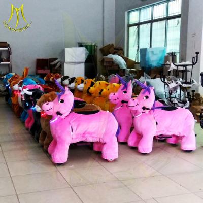 中国 Hansel cheap amusement ride kids battery powered animal bikes zippy animal scooter rides ride on horse toy pony 販売のため