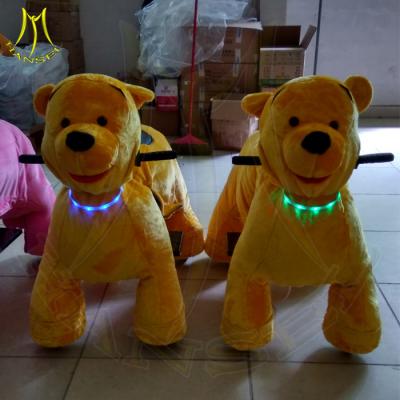 中国 Hansel battery operated elephant toy baby horse rider kid animal plush rider coin operated rides for sale 販売のため