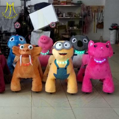 中国 Hansel amusement park games factory electric animal electric ride plush electrical animal toy car kids animal motorized 販売のため