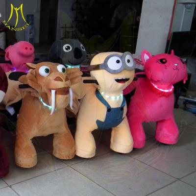 中国 Hansel children indoor rides games machine ride on furry animal amusement park equipment rides unicorn ride on car 販売のため