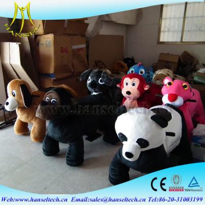 中国 Hansel stuffed animal motorized ride names of indoor games cheap electric cars for kids mall ride on  animal 販売のため