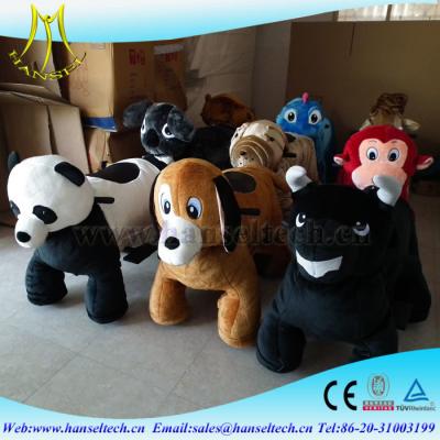 中国 Hansel arcade games coin operated electric toy cars for kids toy ride on bull toys plush animal electric scooter 販売のため
