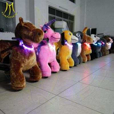 中国 Hansel indoor games machine walking dragon ride coin operated electrical toy animal riding mini helicopter amusement 販売のため