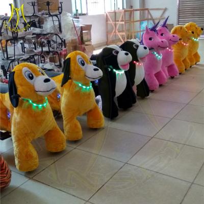 China Hansel indoor playground business plan coin operated dragon ride walking indoor soft animal scooter rides cars for sale
