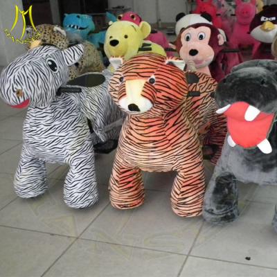中国 Hansel  amusement park equipment mechanical walking animal bike electric power wheels ride on kids car baby horse rider 販売のため
