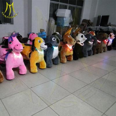 中国 Hansel mini carousel rides for sale ride on animals in shopping mall kids animal scooter rides 4 wheel kid ride electric 販売のため