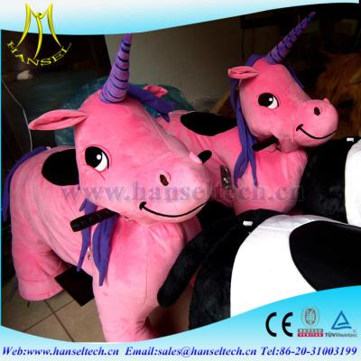 中国 Hansel playground equipment rocking mini helicopter amusement ride coin operated dinosaur ride scooter stuffed animal 販売のため