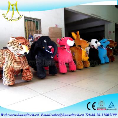 中国 Hansel animal scooter ride battery walking animal toy kiddie ride time controller fiberglass cars for kids 販売のため