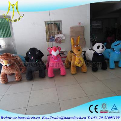 中国 Hansel fiberglass car for kids used coin operated kiddie rides for sale walking dragon ride coin operated family toy 販売のため