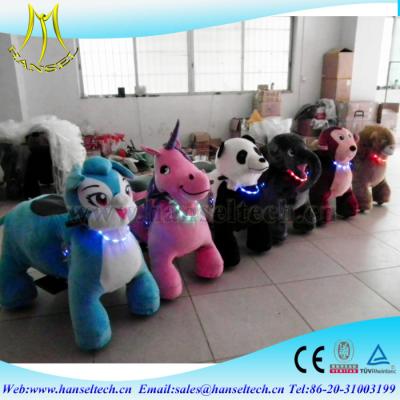 Hansel stuffed animal scooter ride electric mini carousel rides for sale 4 wheel kid ride amusemnt park game machine
