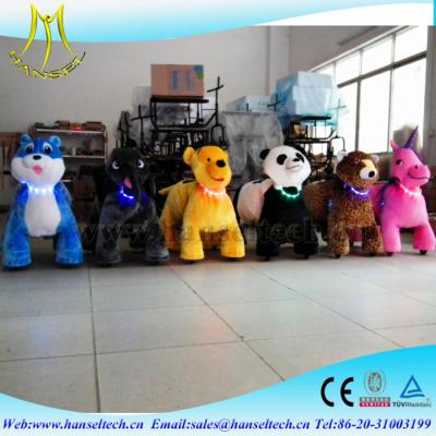 中国 Hansel children indoor amusement park ride on animals in shopping mall motorized plush riding animals children indoor 販売のため