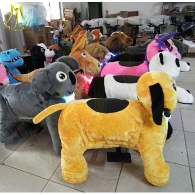 中国 Hansel family entertainment center coin operated dragon ride electrical animaltoy riding stuffed animal scooter ride 販売のため