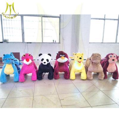 中国 Hansel amusement park ride manufacturer ridable plush animal happy rides on animal indoor and outdoor ride on party 販売のため